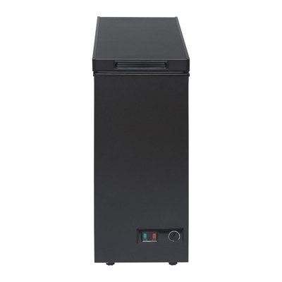 36cm Black Chest Freezer, Freestanding Slimline Compact - SIA CHF60B/E