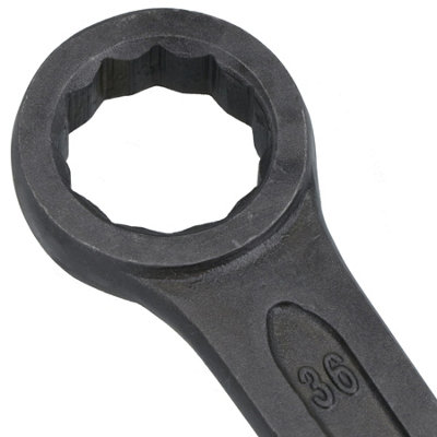 36mm Slogging Box End Striking Ring Wrench Spanner Bi-Hex 12 Sided Metric