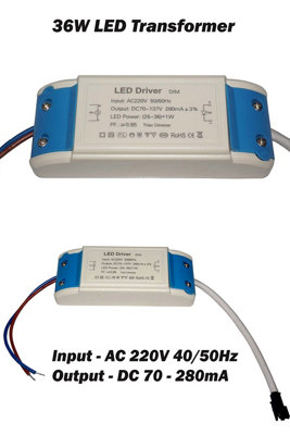 36W LED Driver DC 68 To 137V Constant Current Power Supply, AC 100 To ...