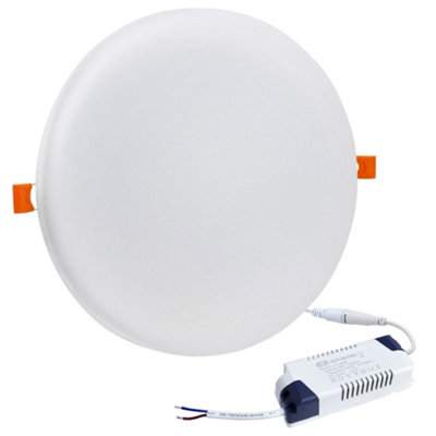 36w Round LED Panel Light Recessed with Edge Lit 6500k 36RCWA