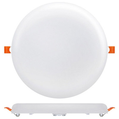 36w Round LED Panel Light Recessed with Edge Lit 6500k 36RCWA