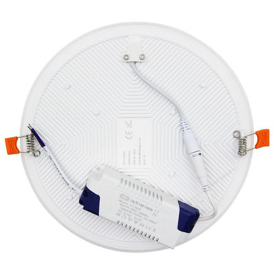 36w Round LED Panel Light Recessed with Edge Lit 6500k 36RCWA