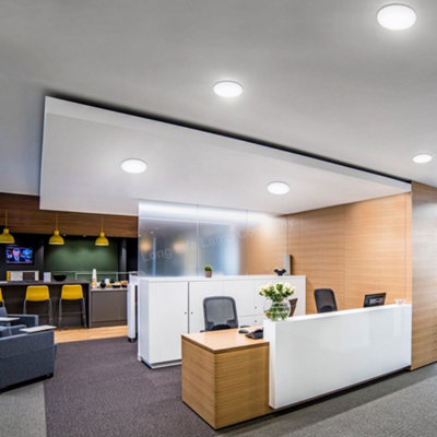 36w Round LED Panel Light Recessed with Edge Lit 6500k 36RCWA