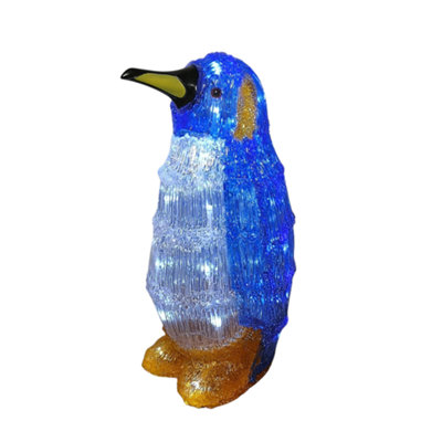37cm LED Indoor Outdoor Acrylic Penguin Christmas Decoration