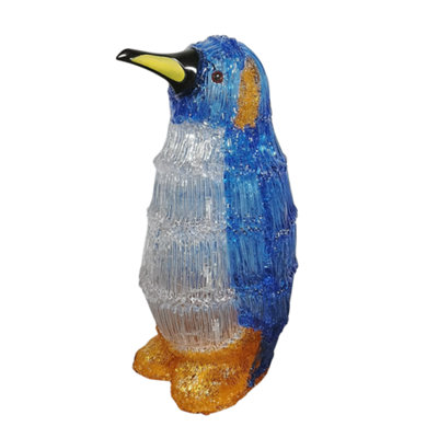 37cm LED Indoor Outdoor Acrylic Penguin Christmas Decoration