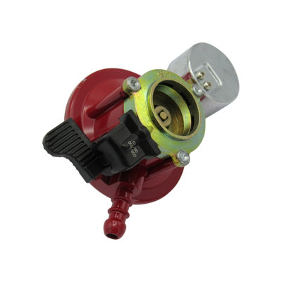 37mbar LP Gas Regulator with Gauge (27MM Clip On Calor Heater)