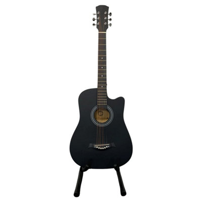 38 Inch Full Size Acoustic Guitar Classical Cutaway Design Hardwood ...