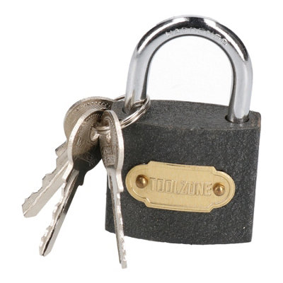 38mm Cast Iron Padlock With Hardened Shackle Padlocks Shed Gate Lock x 4