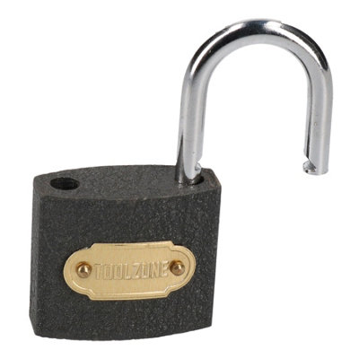 38mm Cast Iron Padlock With Hardened Shackle Padlocks Shed Gate Lock x 6