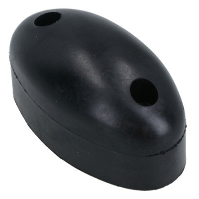 38mm Oval Rubber Buffer Bumper Pad Stop For Truck Trailers Horsebox 1pc