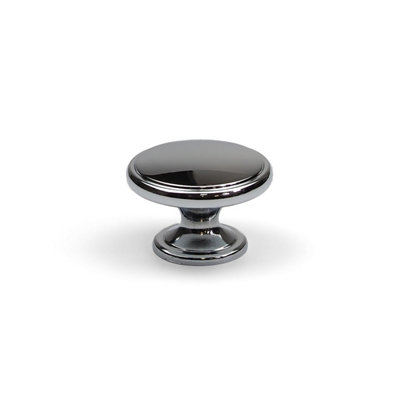 38mm Polished Chrome Cabinet Knob Silver Cupboard Door Drawer Handle ...