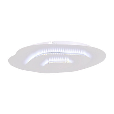 38W White Dimmable LED Ceiling Light, Remote Control Adjustable Bedroom ...