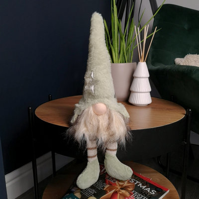 39cm Battery Operated Christmas Gonk with Dangly Legs and Light up Star ...