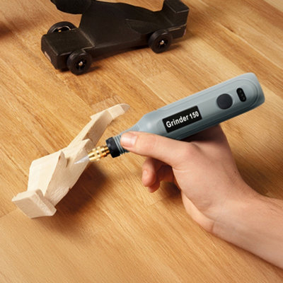 39Pcs 18W Grey Mini Cordless Rotary Tool Kit with 3 Speed Modes