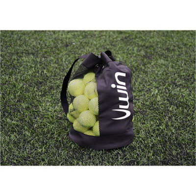 39x24cm Small Sports Ball Carry Bag - Cricket Hocket Tennis Mesh Net ...