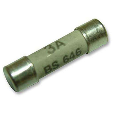 3A BS646 FUSE, DISPLAY CARD OF 72 pcs (PRICE PER CARD)
