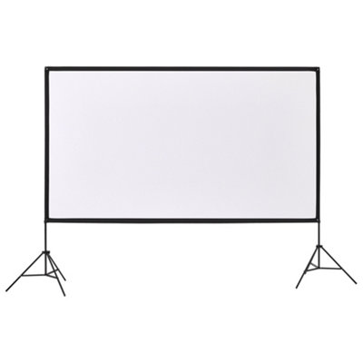 3D 4K HD Portable Projector Screen with Stand 120 Inch 16:9 for Outdoor ...