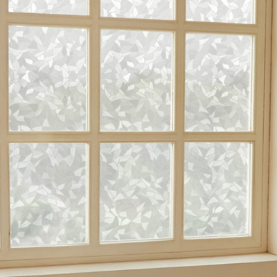 3D Crescent Patterned Privacy Window Film Peel and Stick Frosted Cover ...