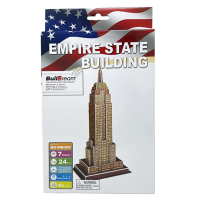 3D Historic Landmarks Building Puzzle - Empire State Building