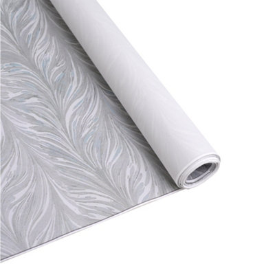 3D Luxury Botanical Leaf Textured Non Woven Wallpaper Roll 3M