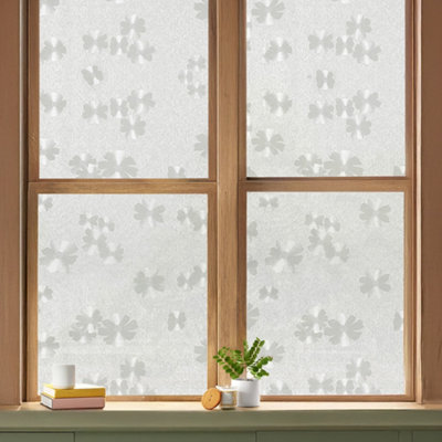 3D Patterned Privacy Window Film Peel and Stick Frosted Cover for Glass ...