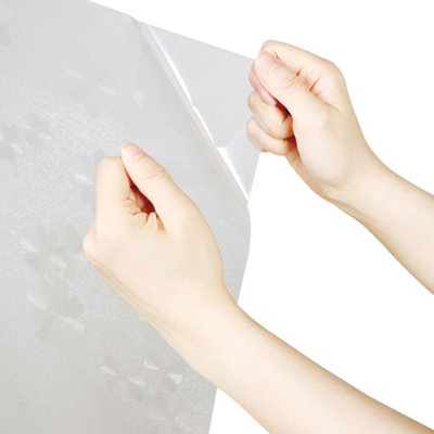 3D Patterned Privacy Window Film Peel and Stick Frosted Cover for Glass ...