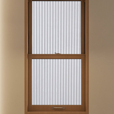 3D Stripe Patterned Privacy Window Film Peel and Stick Frosted Cover ...