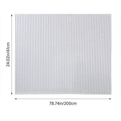 3D Stripe Patterned Privacy Window Film Peel and Stick Frosted Cover ...