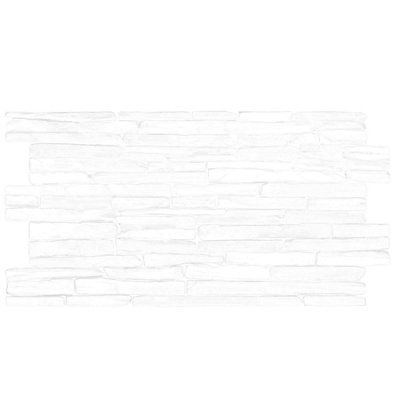 3D White Shale Slate Stone Brick PVC Interior Panels Kitchen Cladding ...