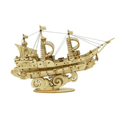 3D Wooden Sailing Ship Model Puzzle Kit