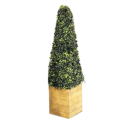 3ft Artificial Outdoor Pyramid Cone Tree | DIY at B&Q