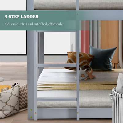 3FT Treehouse Bunk bed, Cabin Bed Frame, Mid-Sleeper with Treehouse ...