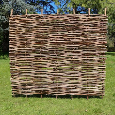 3ft x 6ft Hazel Hurdle Fence Panel Premium Weave