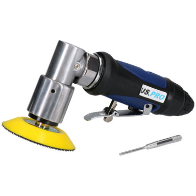 3in 75mm Air Angle Sander Grinder Polisher With Backing Pad Sanding Pad