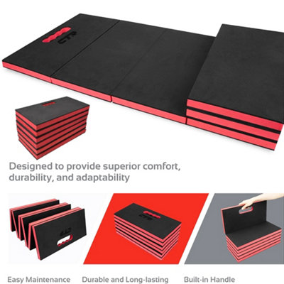 3IN1 FOLDING EVA FOAM WORK MAT - 30MM THICK KNEELING, SITTING & LAYING ...