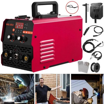 3IN1 MIG WELDER INVERTER 350Amp MMA GASLESS TIG ARC/MIG WELDING MACHINE ...