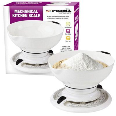 3kg Retro Kitchen Scale Weighing Cooking Food Weight Round Bowl ...