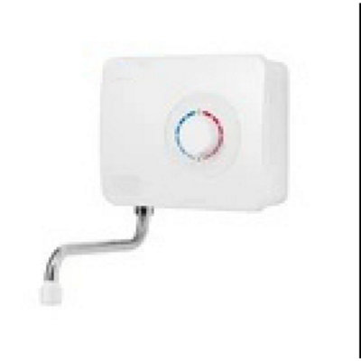 3kW 240V Over Sink Electric Hand Wash Water Heater Unit White Spout