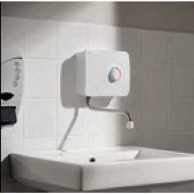 3kW 240V Over Sink Electric Hand Wash Water Heater Unit White Spout