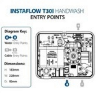3kW 240V Over Sink Electric Hand Wash Water Heater Unit White Spout
