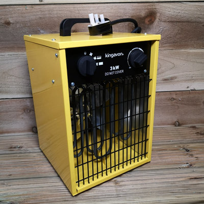 3kw 3000w Industrial Electric Space Heater with Thermostat | DIY at B&Q
