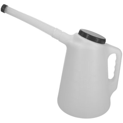 3L Plastic Measuring Jug & Flexible Spout Litre & Quarts Water Petrol ...