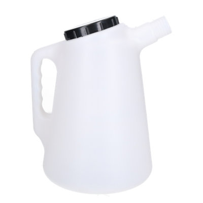 3L Plastic Measuring Jug & Flexible Spout Litre & Quarts Water Petrol ...