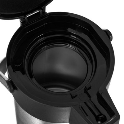 3L PUMP ACTION VACUUM FLASK - STEEL