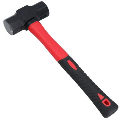 3lb Lump Hammer / Mini Sledge Hammer Mallet Fiberglass Handle | DIY at B&Q