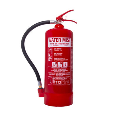 3ltr Water Mist Fire Extinguisher - UltraFire | DIY at B&Q