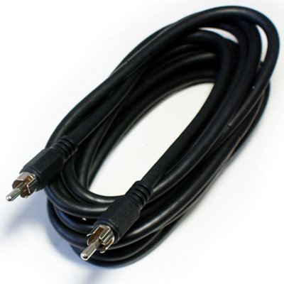 3m 1 RCA Subwoofer Digital Coaxial Cable Lead to Phono SPDIF Audio Video | DIY at B&Q