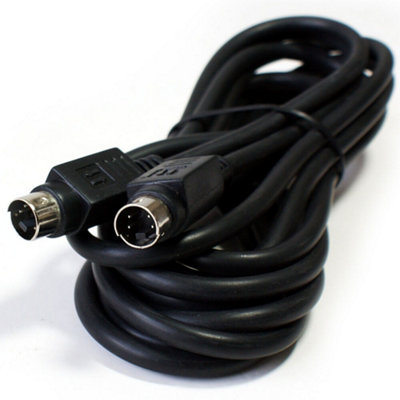 3m (10 Foot) 4 Pin S Video Male to Plug Cable Lead SVHS Laptop Monitor ...