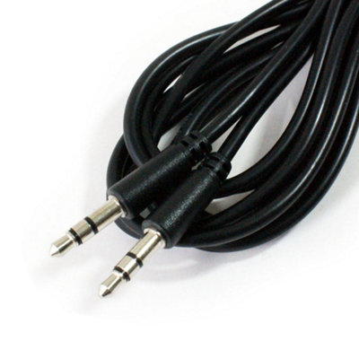 3m 3.5mm Slim Micro Jack Headphone Cable Plug to Plug Male AUX ...