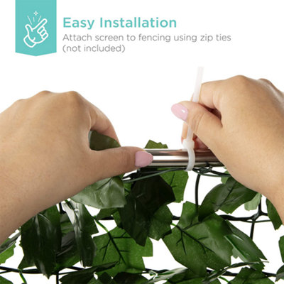 3M Artificial Hedge Ivy Leaf Garden Fence Roll Privacy Screen Wall ...